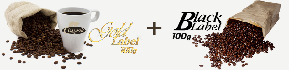 Introduction Pack: Kopi Luwak Gold (100g) + Black (100g) Labels